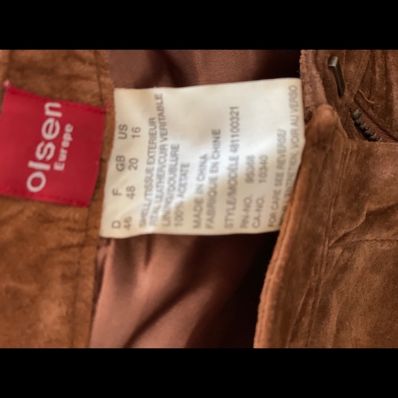 Olsen Europe | Jackets & Coats | Vtg Olsen Europe Suede Pant And Coat ...